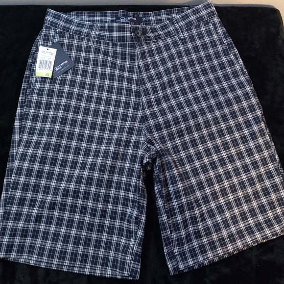 Chaps | Shorts | Mens Chaps Golf 78 Shorts Black Plaid Size 3 New With ...